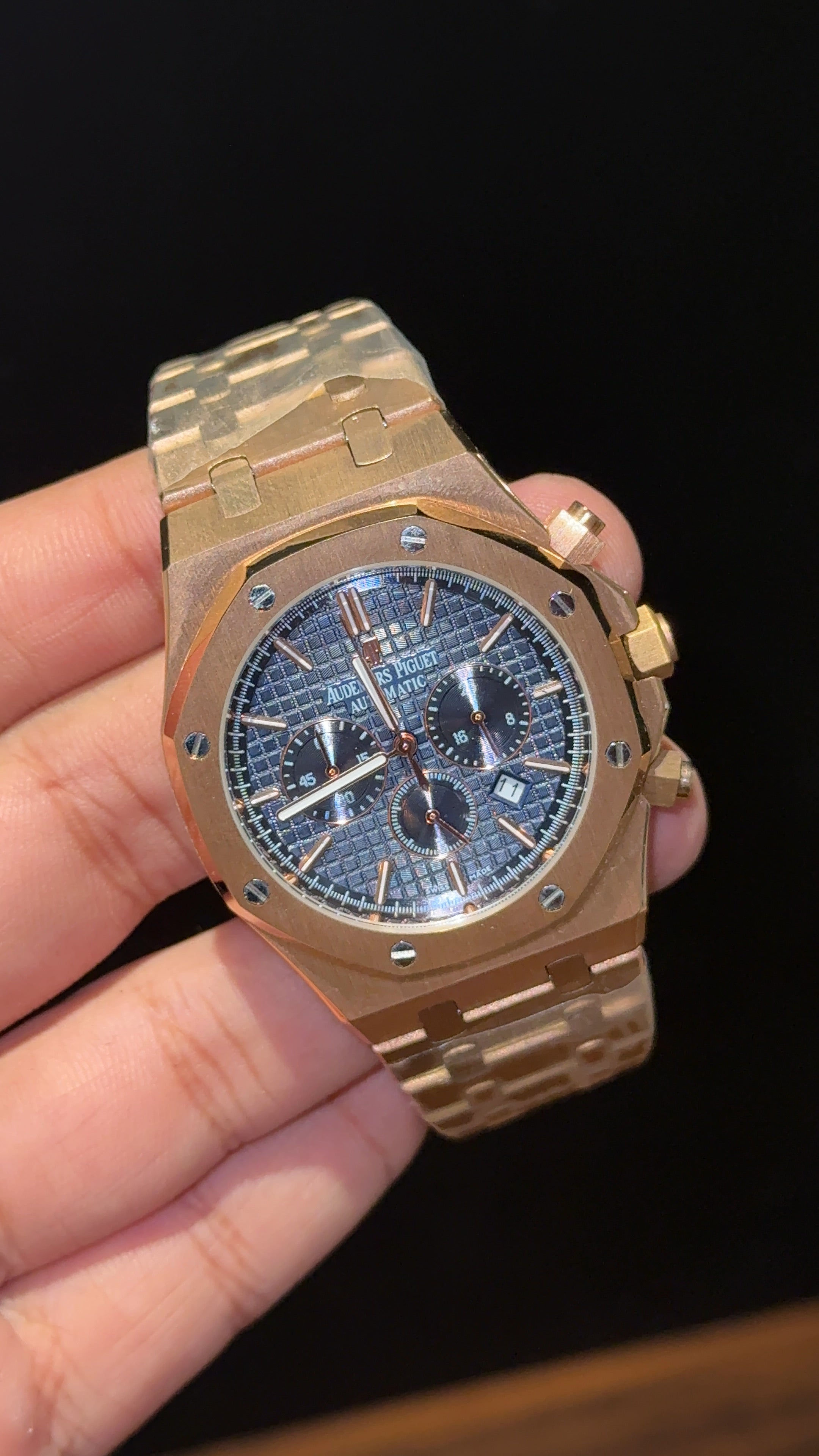 AP | Rose Chain | Chrono | Blue Box Dial – twentyfour