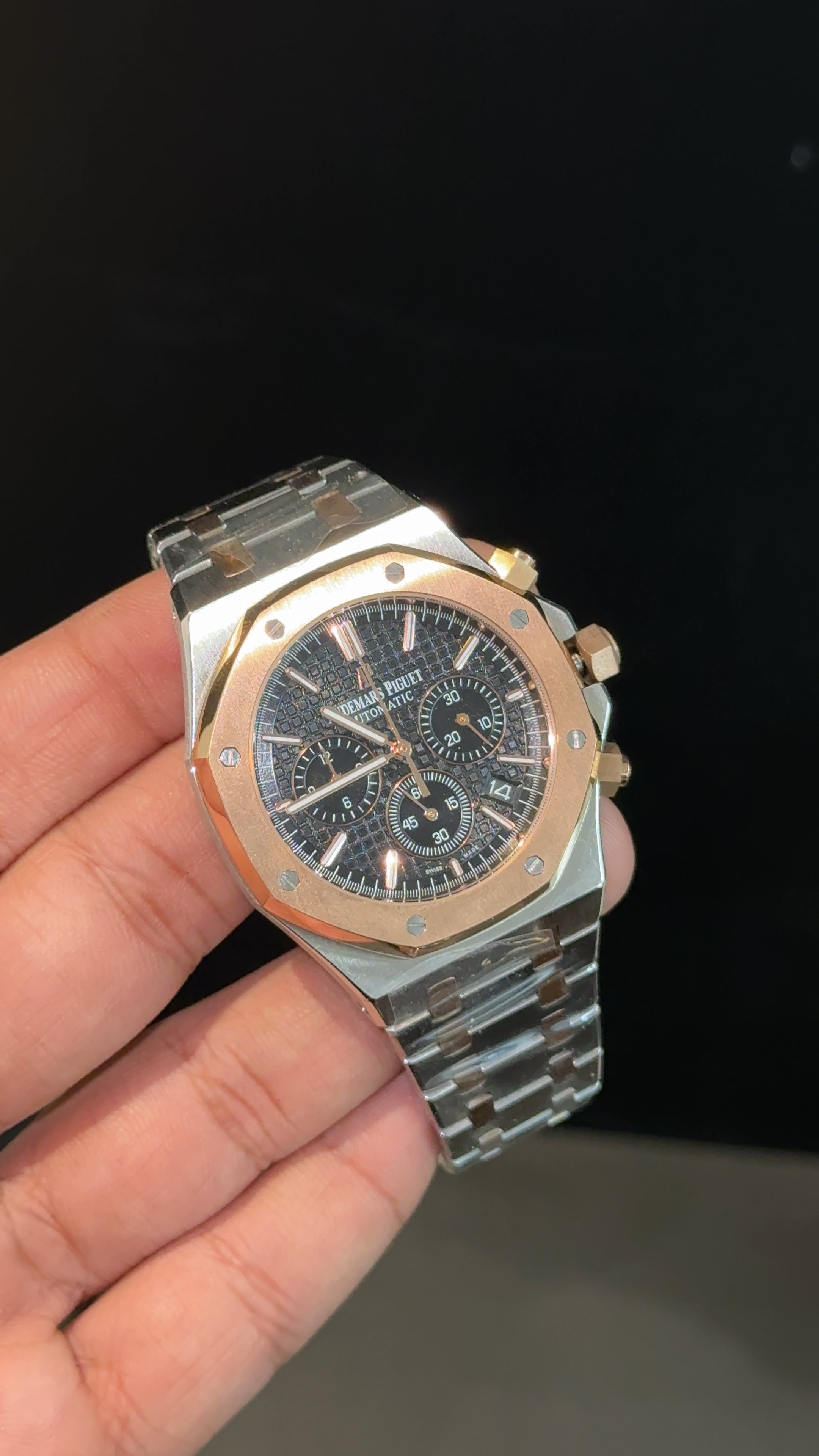 AP | Chrono | Rose Two Tone | Black Dial – twentyfour