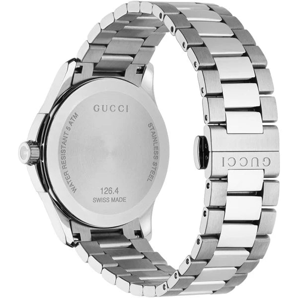 Gucci Unisex | Quartz Stainless Steel Black Dial 38mm YA126457 – twentyfour