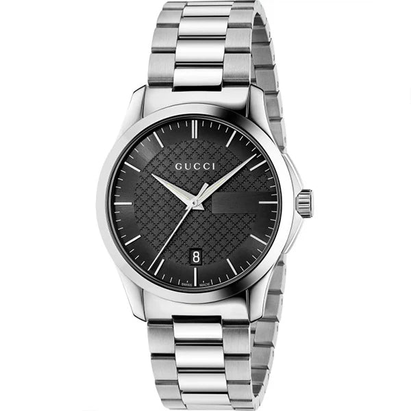 Gucci Unisex | Quartz Stainless Steel Black Dial 38mm YA126457 – twentyfour